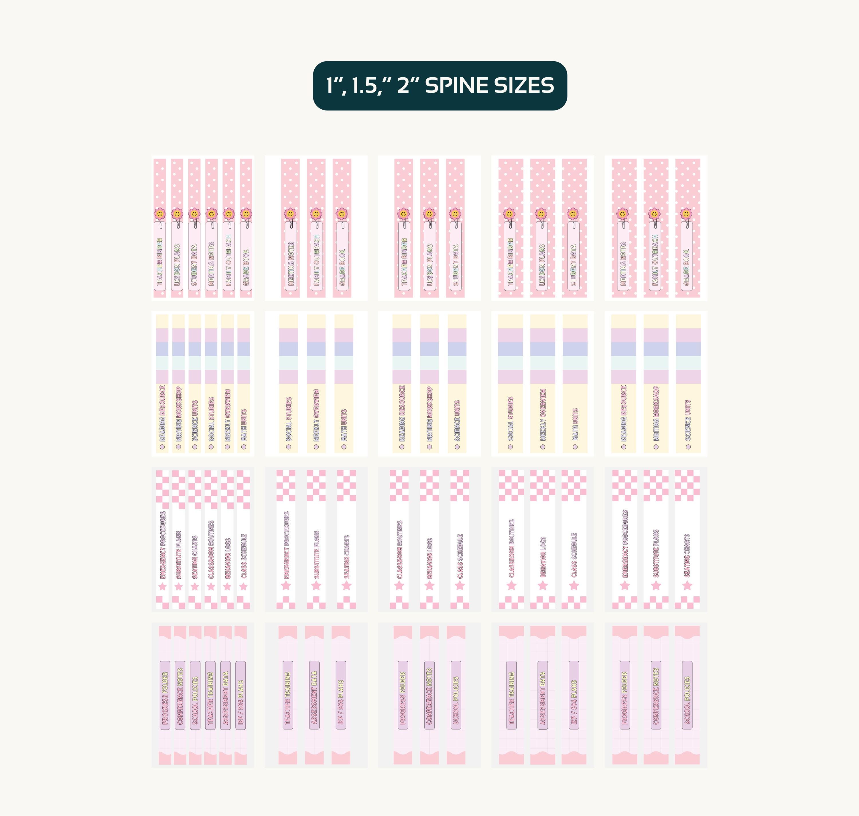 Editable Teacher Binder Covers and Spines: Classroom Decor (digital ...