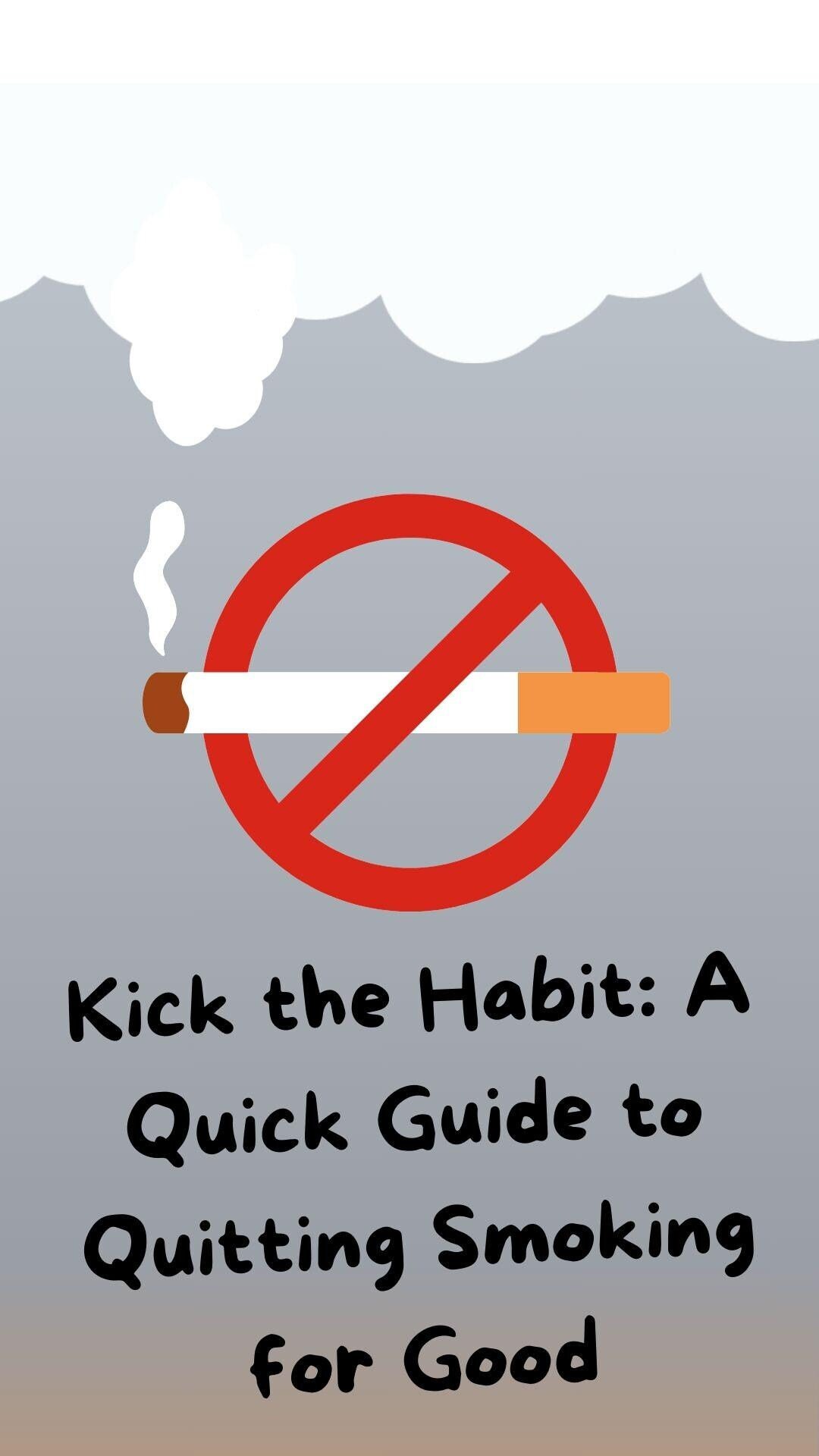 Kick the Habit: A Quick Guide to Quitting Smoking for Good - Etsy