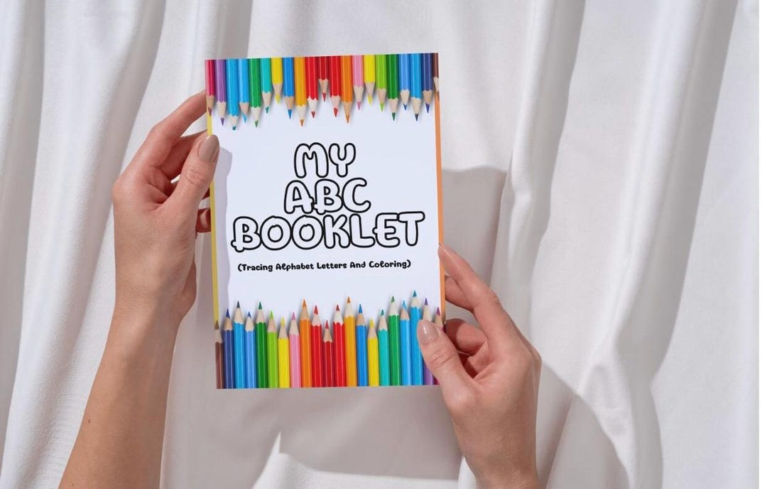 My ABC Booklet Tracing and Coloring Activity Book for Kids - Etsy