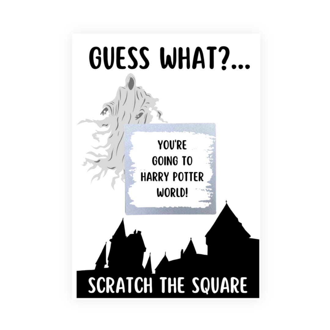 Personalised You're Going to Harry Potter World, Scratch Card, Harry ...