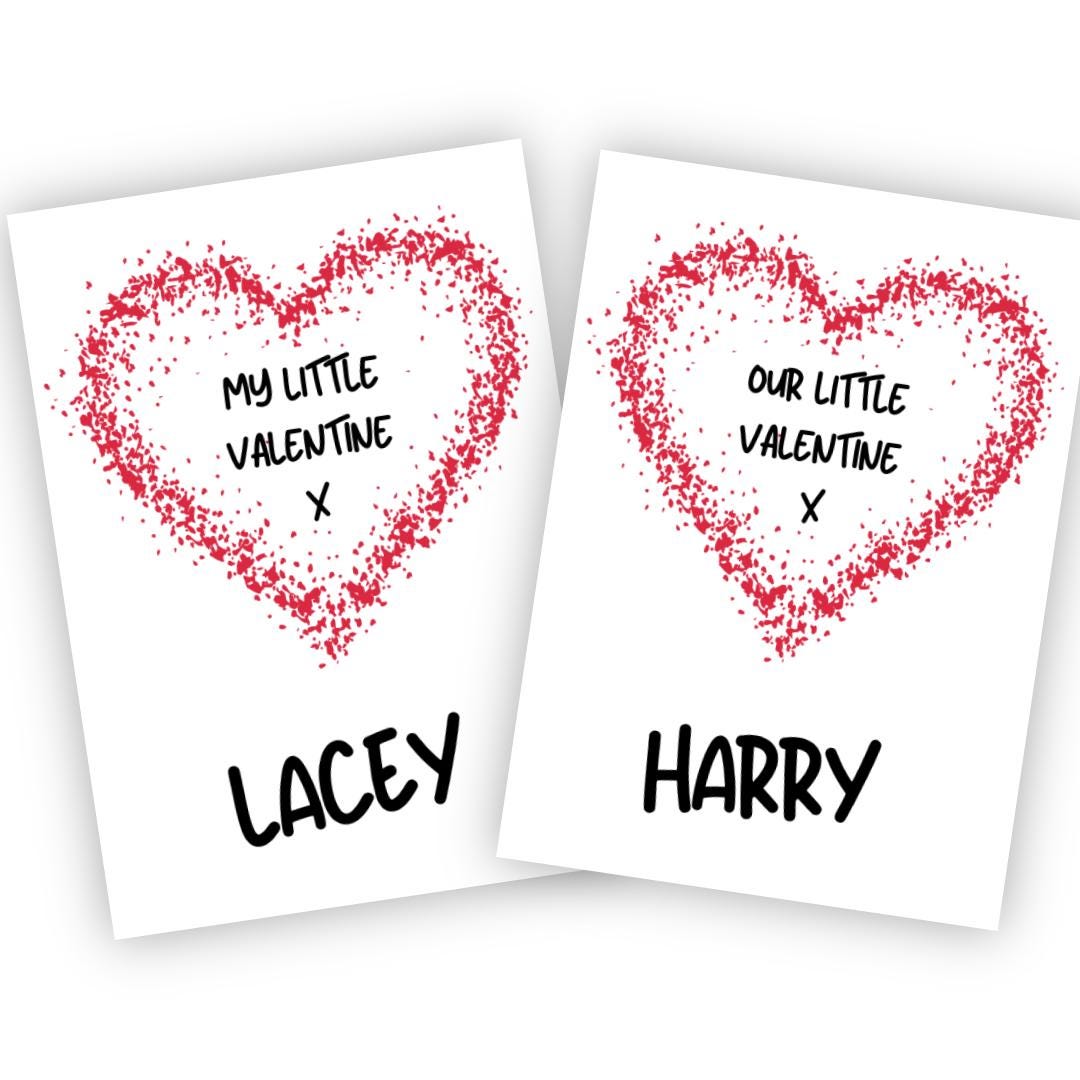 Kids Valentine's Card, Our Little Valentine, My Little Valentine, Son ...