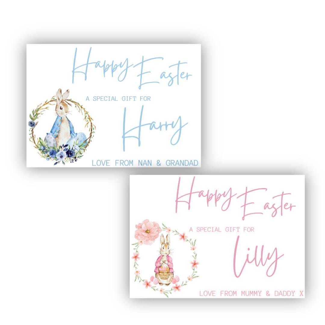 Personalised Easter Envelope, Custom Easter Envelope for Kids, Cute ...