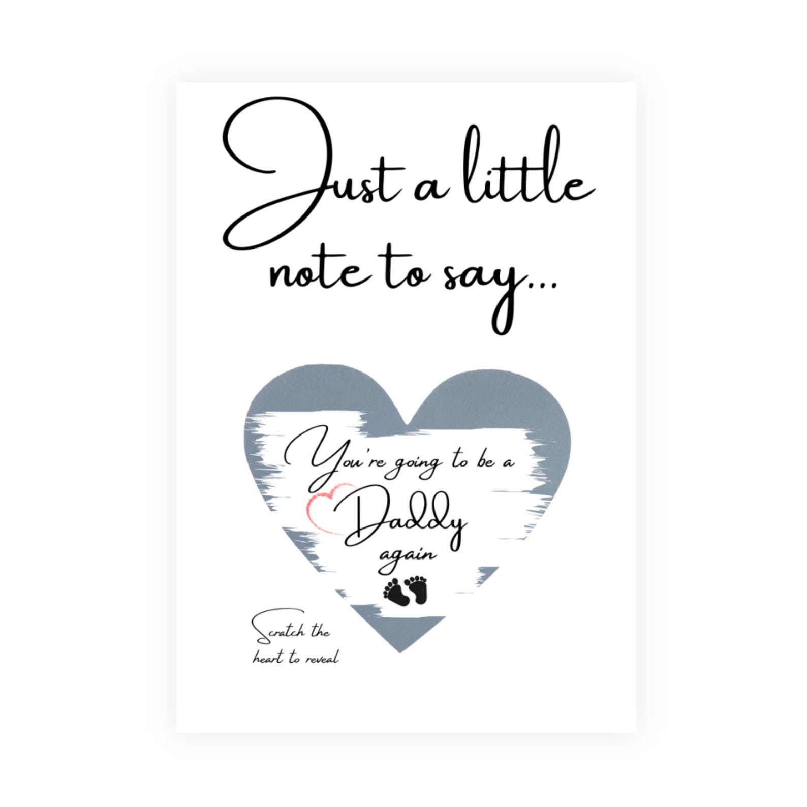 You’re Going to Be a Daddy! Pregnancy Announcement Scratch Card ...