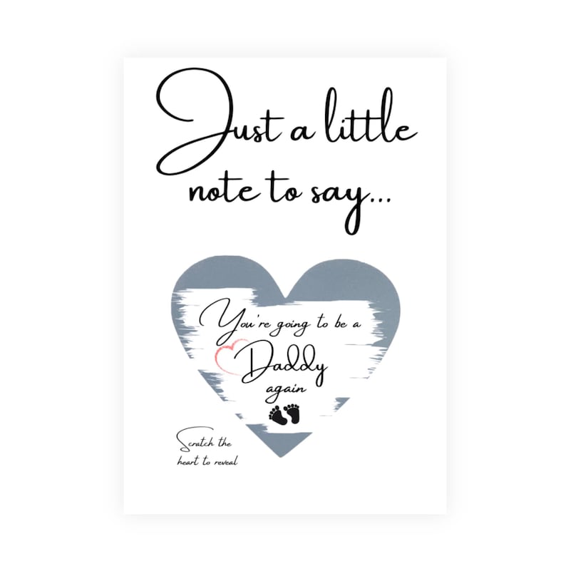 You’re Going to Be a Daddy! Pregnancy Announcement Scratch Card ...