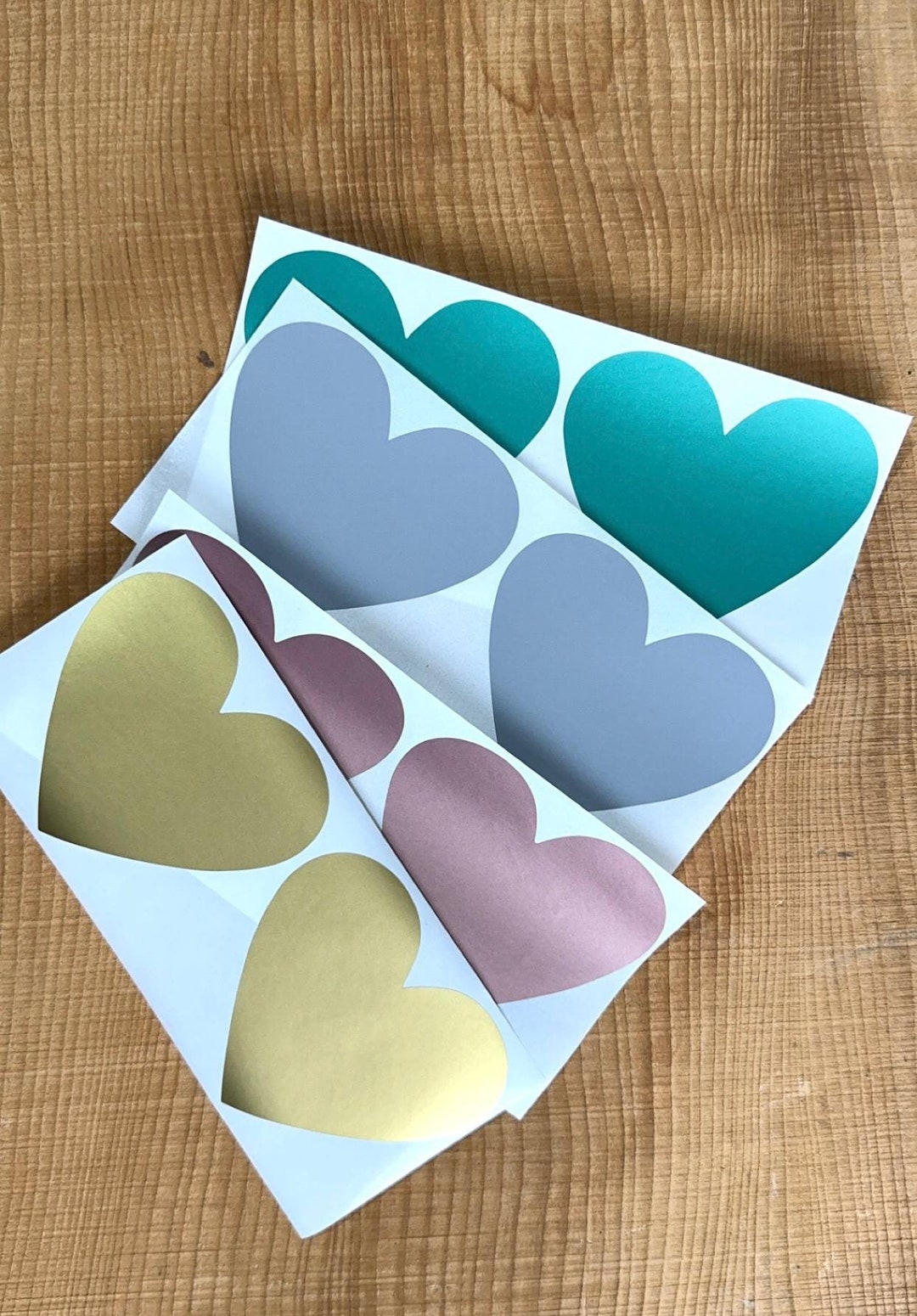 Scratch Card Heart Stickers, Scratch to Reveal Stickers, Scratch Card ...