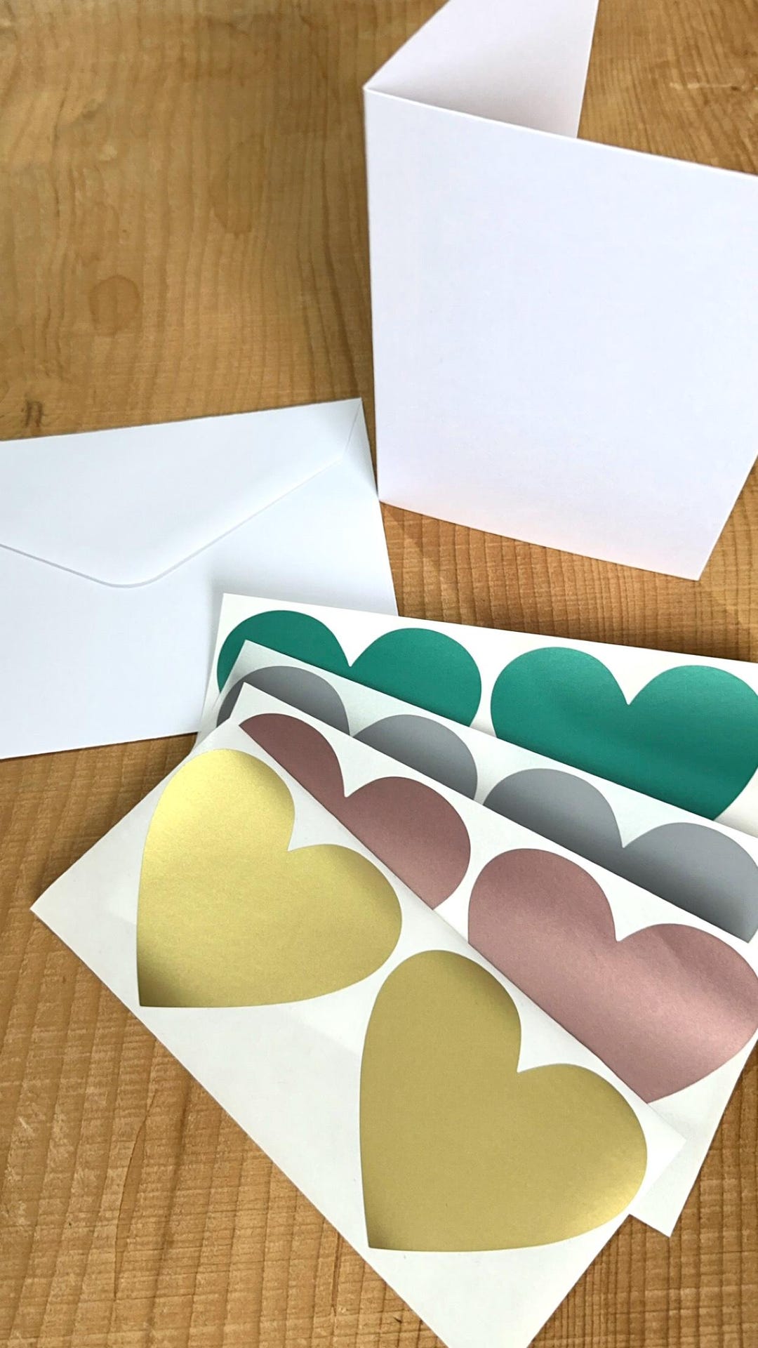 DIY Scratch off Heart Card Kit, Surprise Card, A6 Blank - Etsy