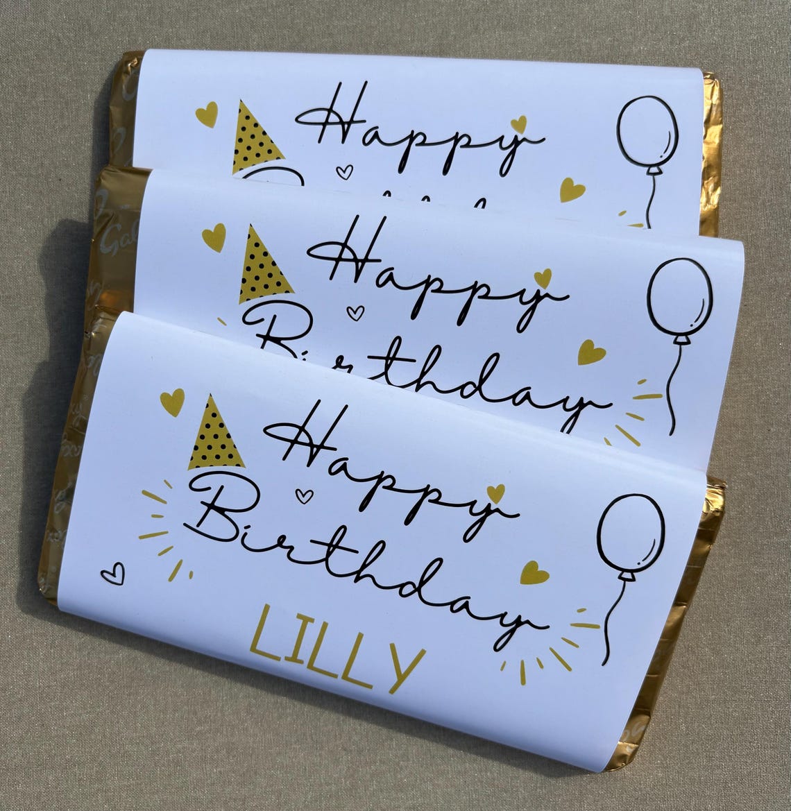 Happy Birthday Wrapper, Personalised Chocolate Wrapper, Galaxy ...