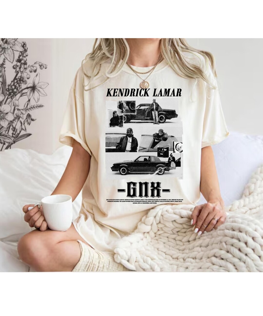 Kendrick Lamar GNX Album Tee Shirt, Vintage GNX Racing Glub, Kendrick ...