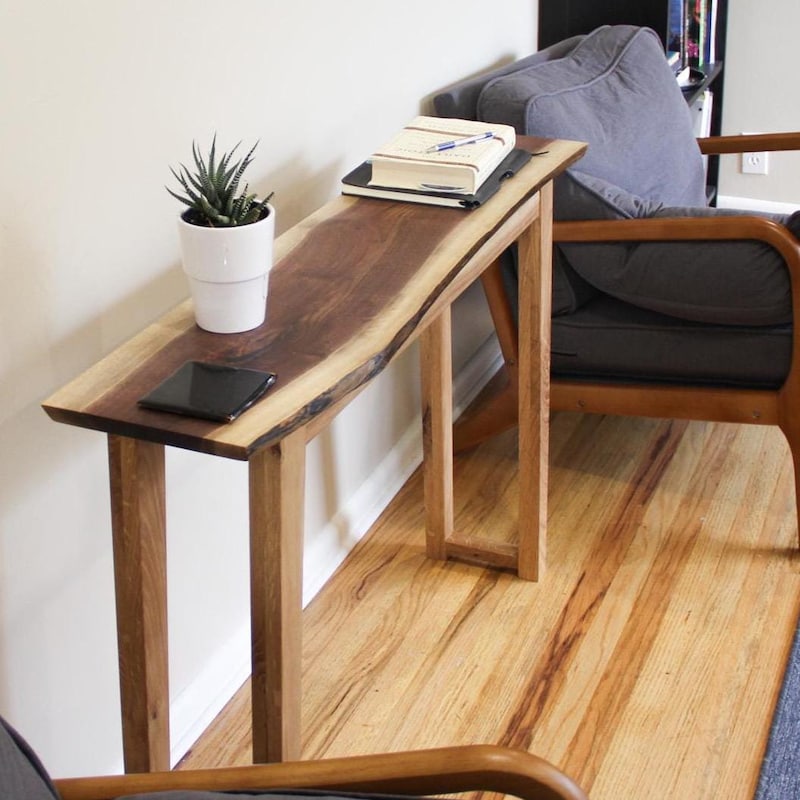 Live Edge Sofa Table - Etsy