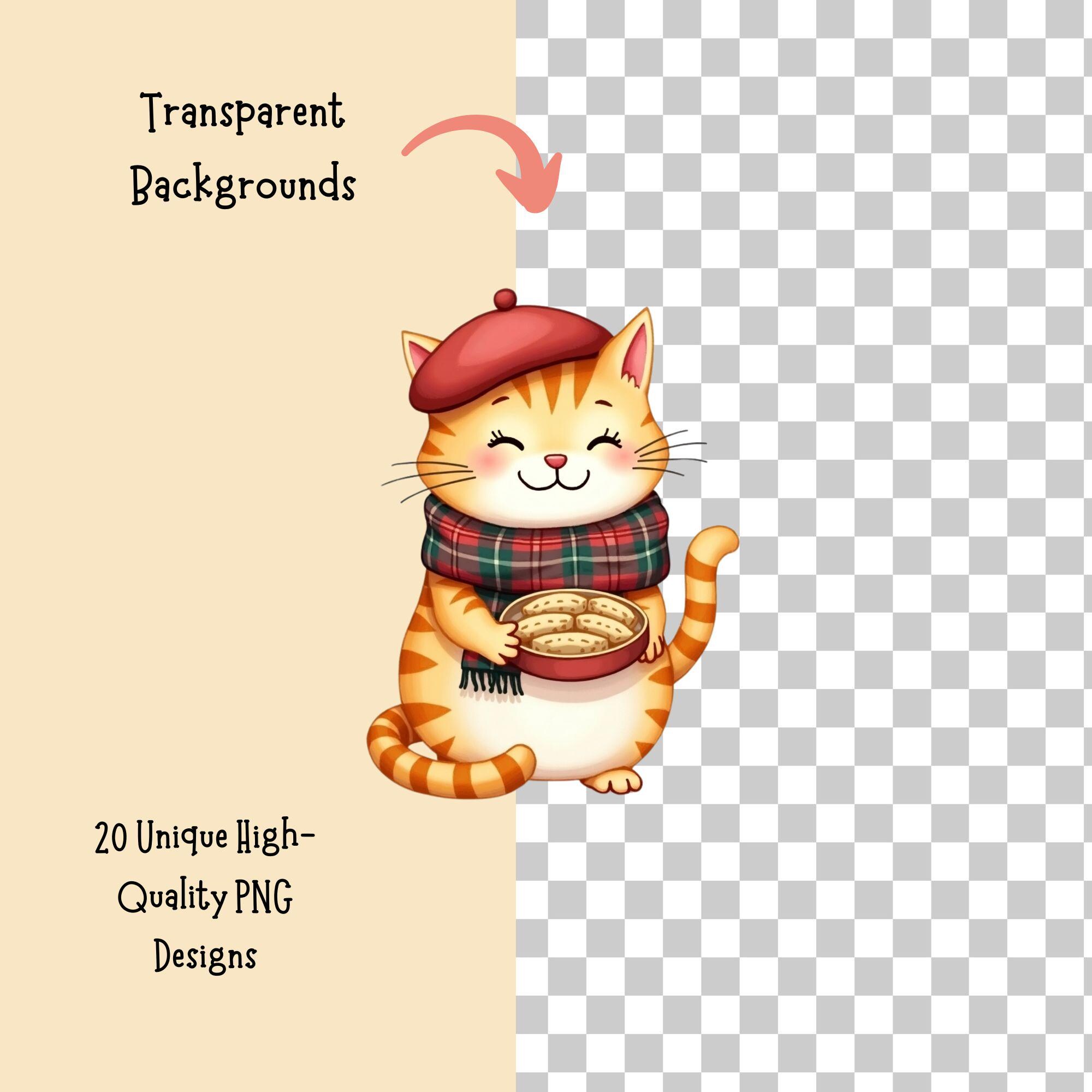 Scottish Tartan Cats High-quality PNG Clipart Mega Bundle – 20 Adorable ...