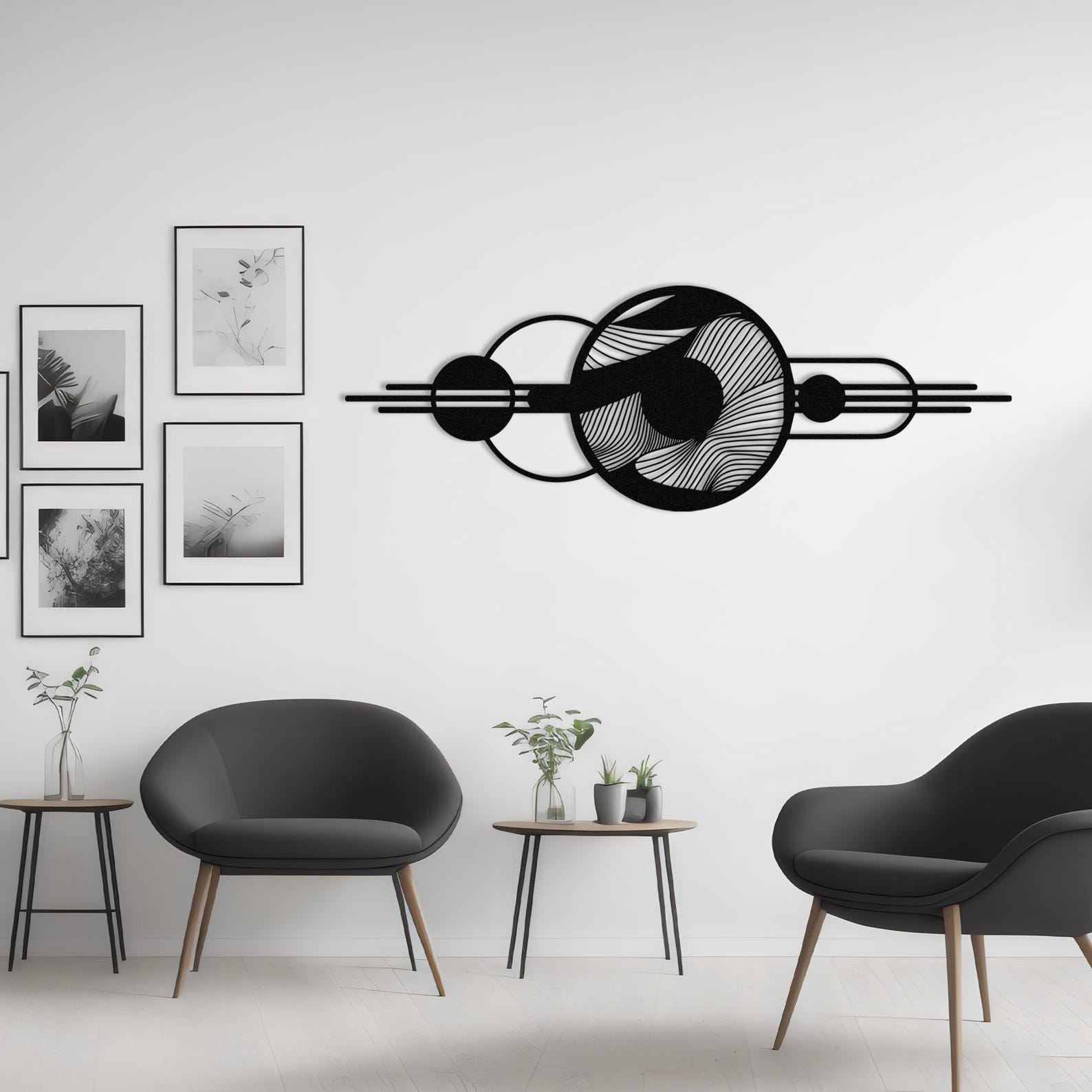 Abstract Metal Wall Decor: Geometric Modern Sculpture - Etsy