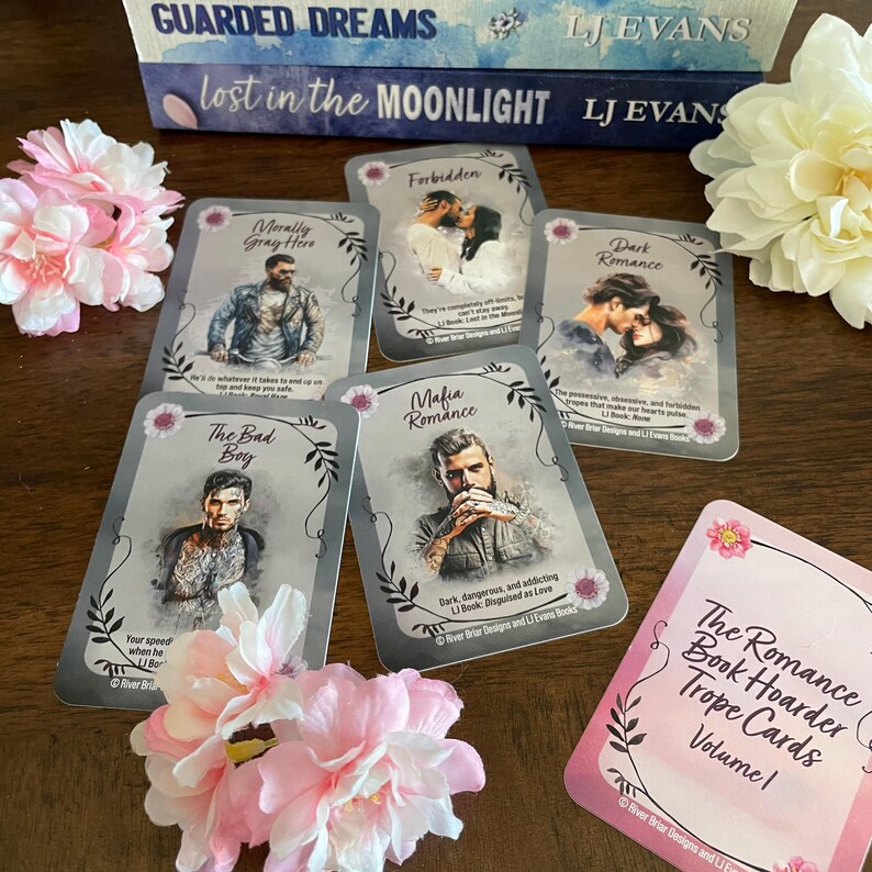 The Romance Book Hoarder Trope Cards - Etsy