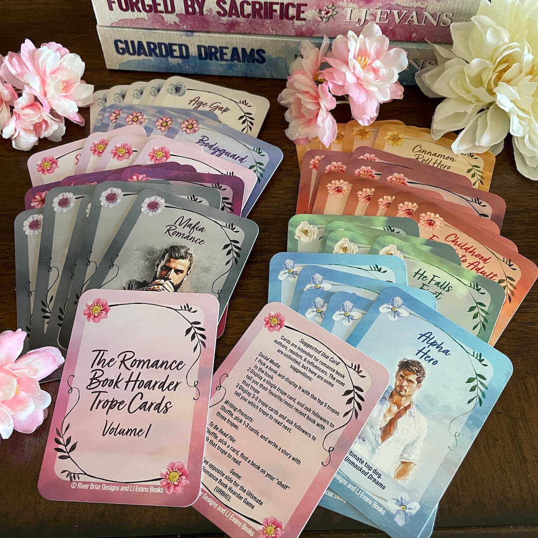 The Romance Book Hoarder Trope Cards - Etsy