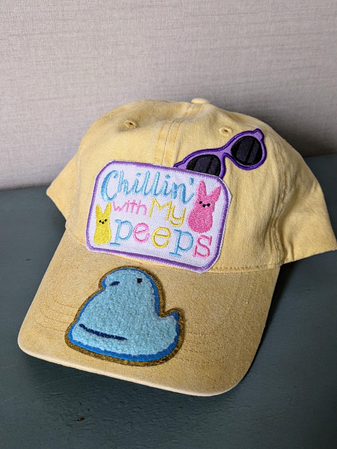Peeps Easter Trucker Hat, Yellow Holiday Cap - Etsy