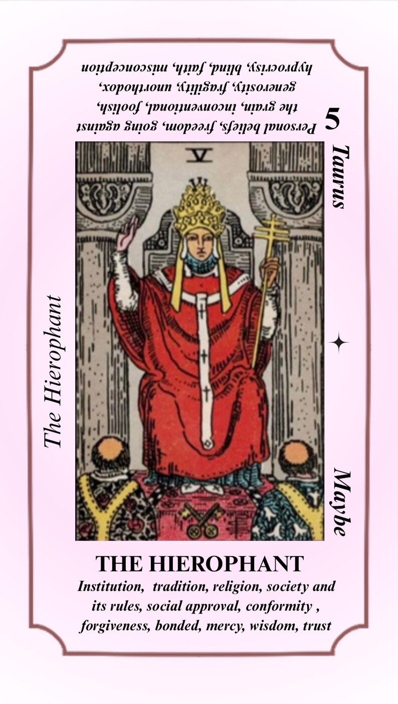 BEGINNER’S TAROT DECK With Keywords, Yes/no, Rider Waite Inspired - Etsy