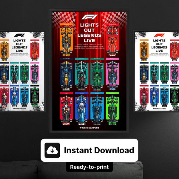 F1 Blueprint Poster - Etsy