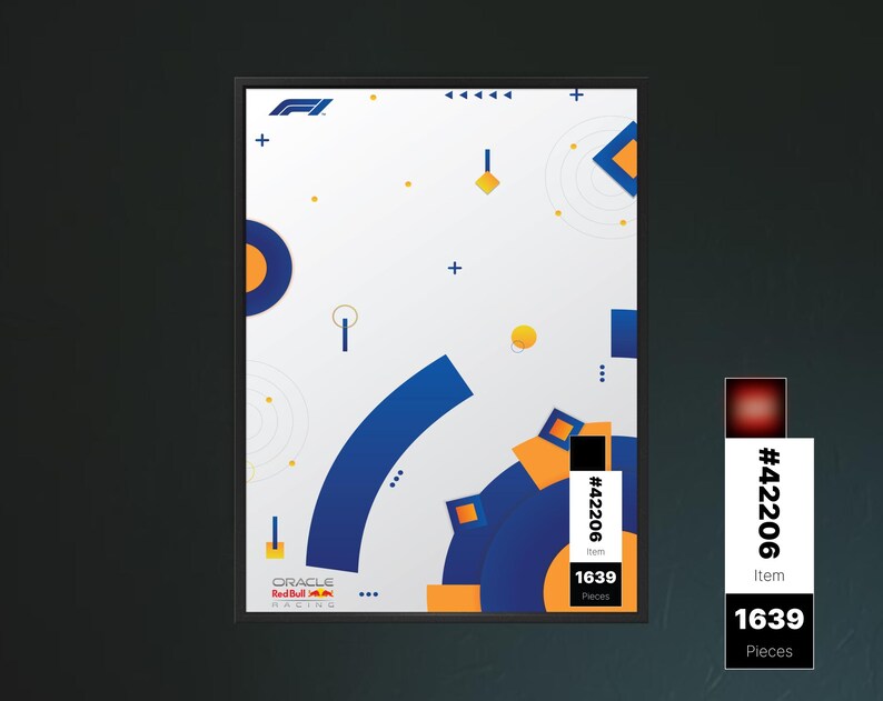 2x Red Bull Racing RB20 F1 Poster | Wall Board Technic Display | Oracle ...