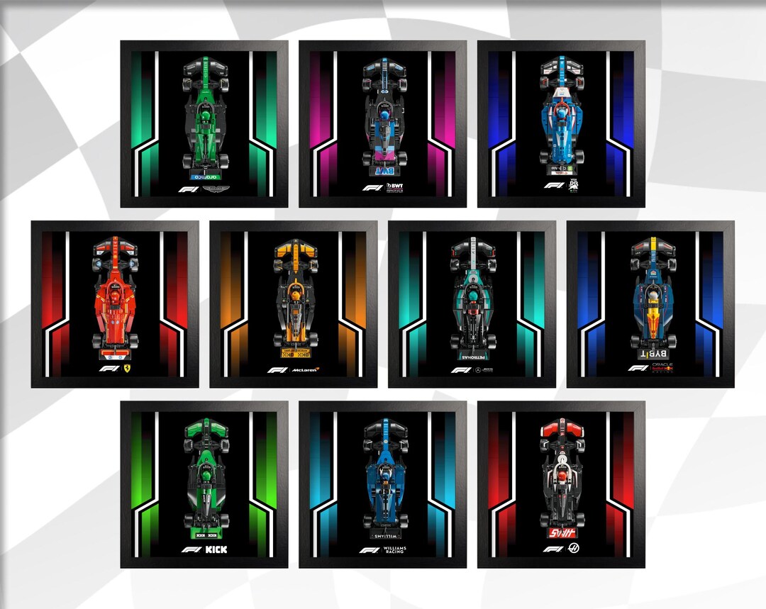 Complete 2025 Grand Prix Racing Display Set – 10 Speed Champions Style ...