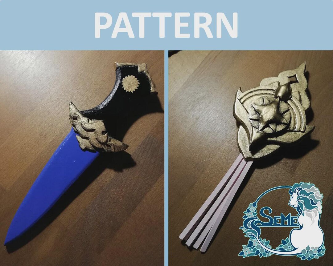 FE3H | Byleth Costume | Dagger + Medallion Accessories | Pattern ...