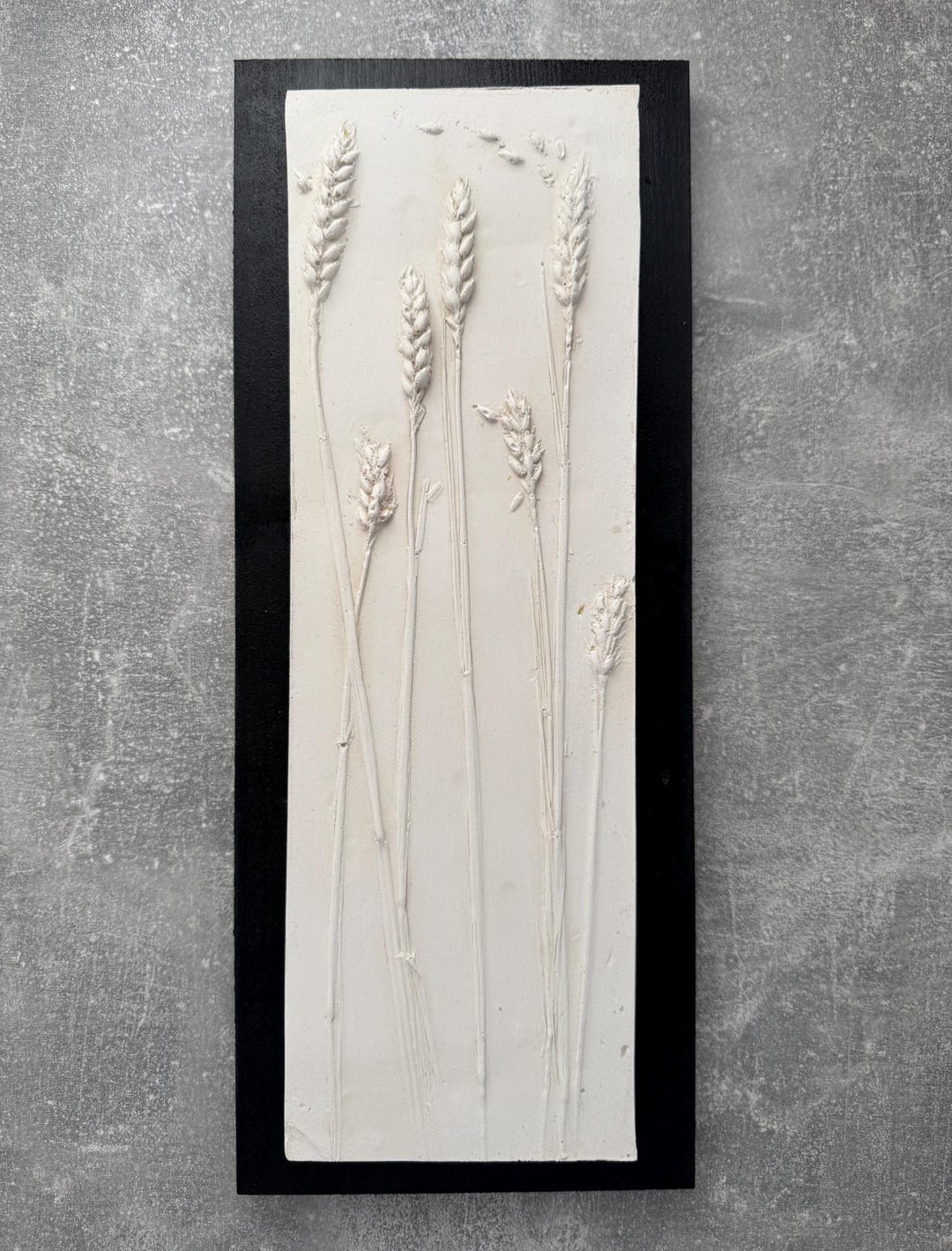 Unique Handmade Botanical Plaster Cast Wall Art Large Wheat2 - Etsy