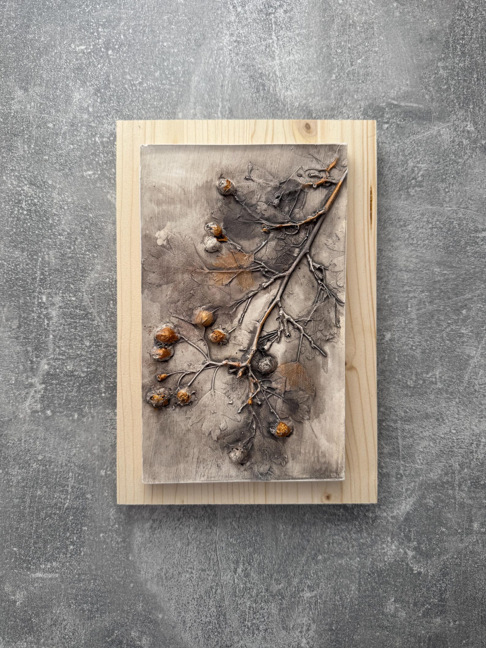 Unique Handmade Botanical Plaster Cast Wall Art - Etsy