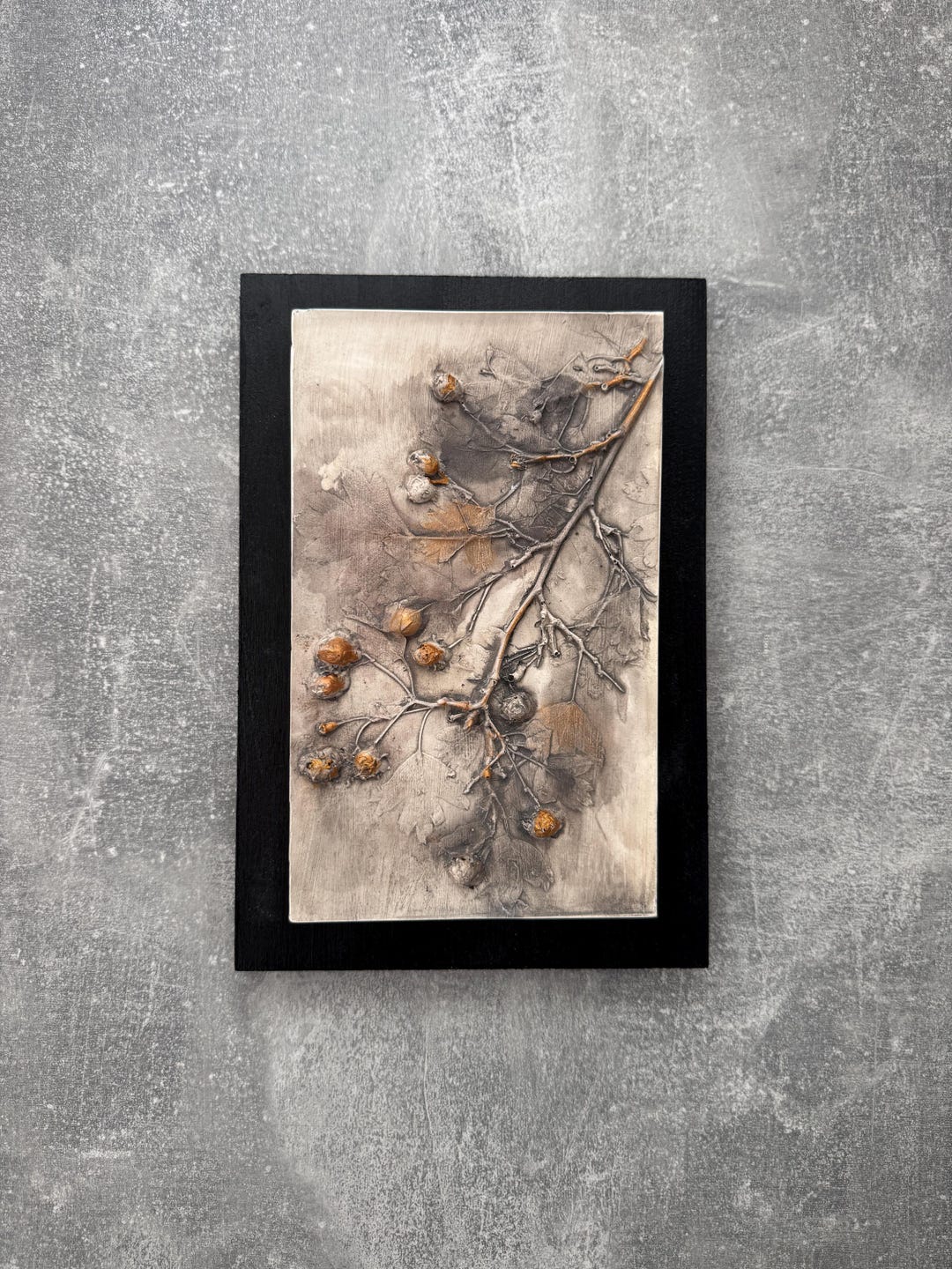 Unique Handmade Botanical Plaster Cast Wall Art - Etsy