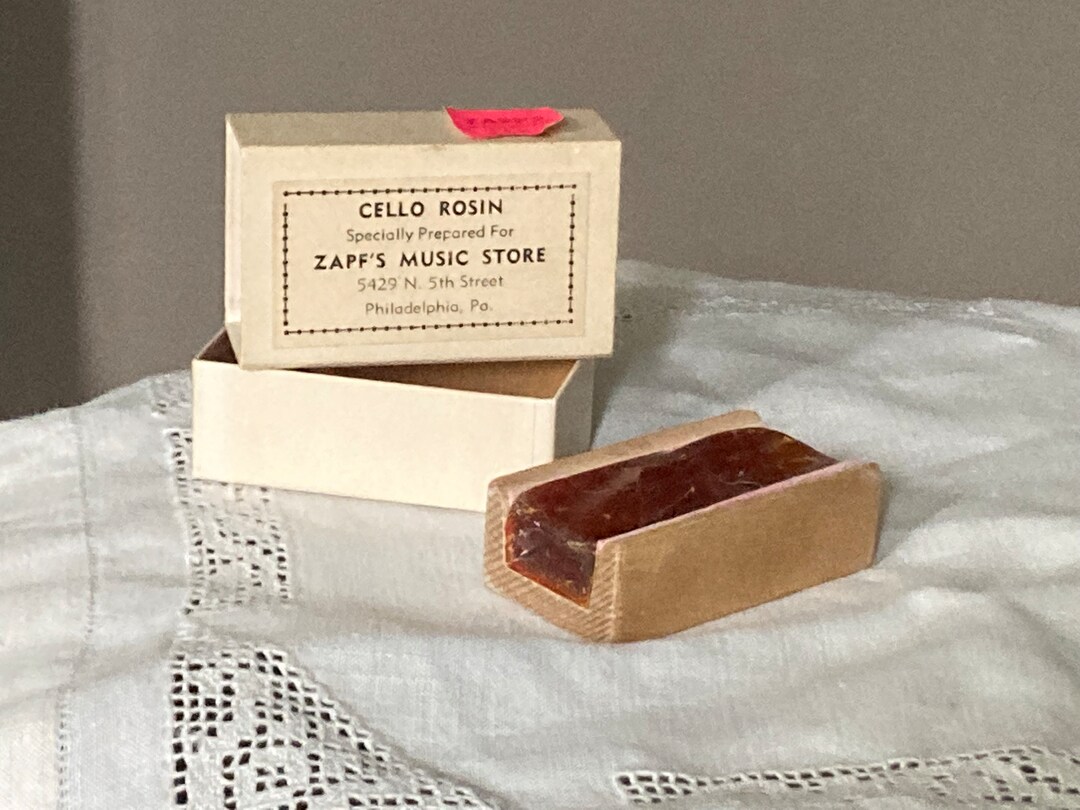 Vintage Cello Rosin in Original Advertising Box, Musical String ...