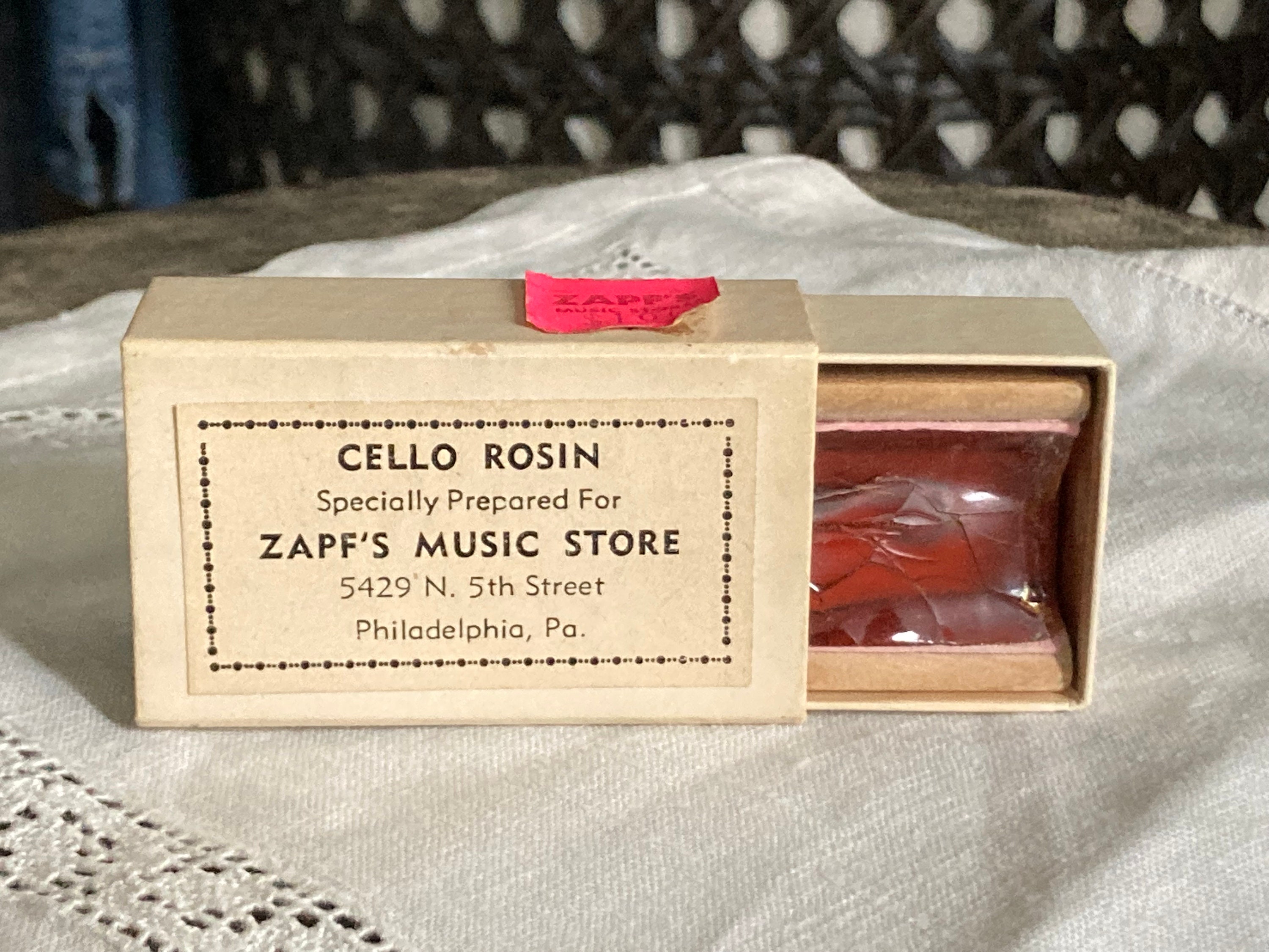 Vintage Cello Rosin in Original Advertising Box Musical - Etsy