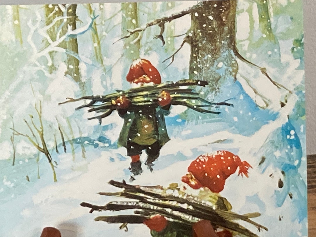 10 Postcards by Svein Solem, Norwegian Artist, 'yule Fuel', Nisser ...