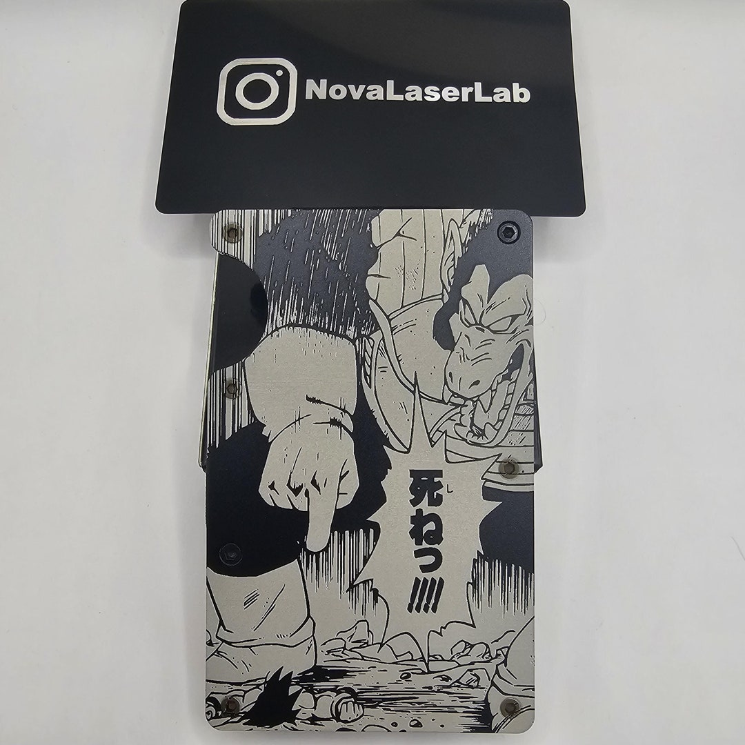 Dragon Ball Z Great Ape Vegeta Vs Goku Minimalist Slim Metal Aluminum ...