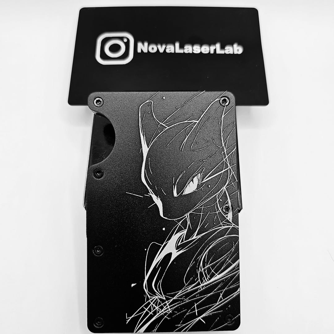 Pokemon Mewtwo Minimalist Slim Metal Aluminum Wallet - Etsy