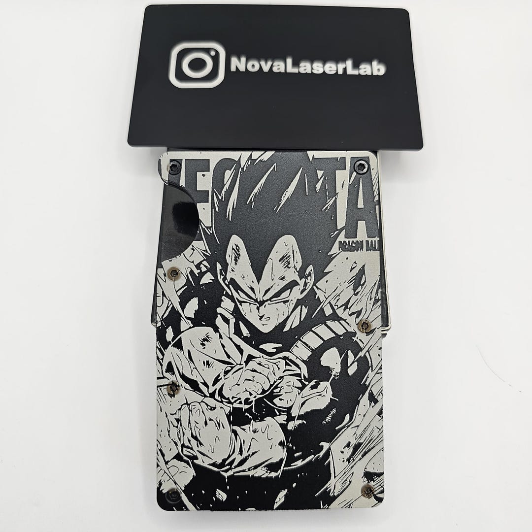 Dragon Ball Z Vegeta Minimalist Slim Metal Aluminum Wallet - Etsy