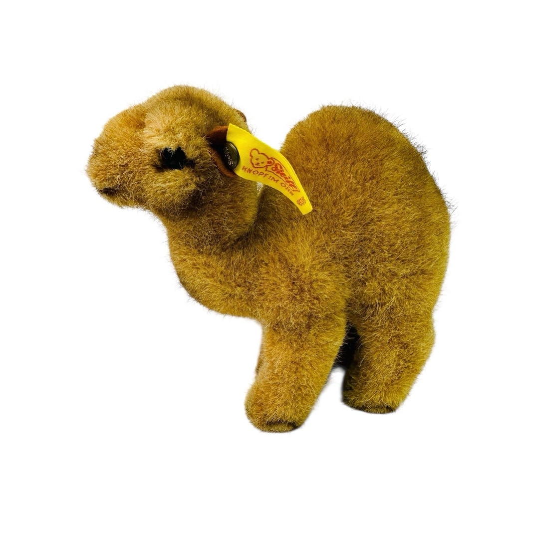 Steiff Trampy Mohair Camel Plush Toy Button ID Ear Tag 1453/15 Vintage ...