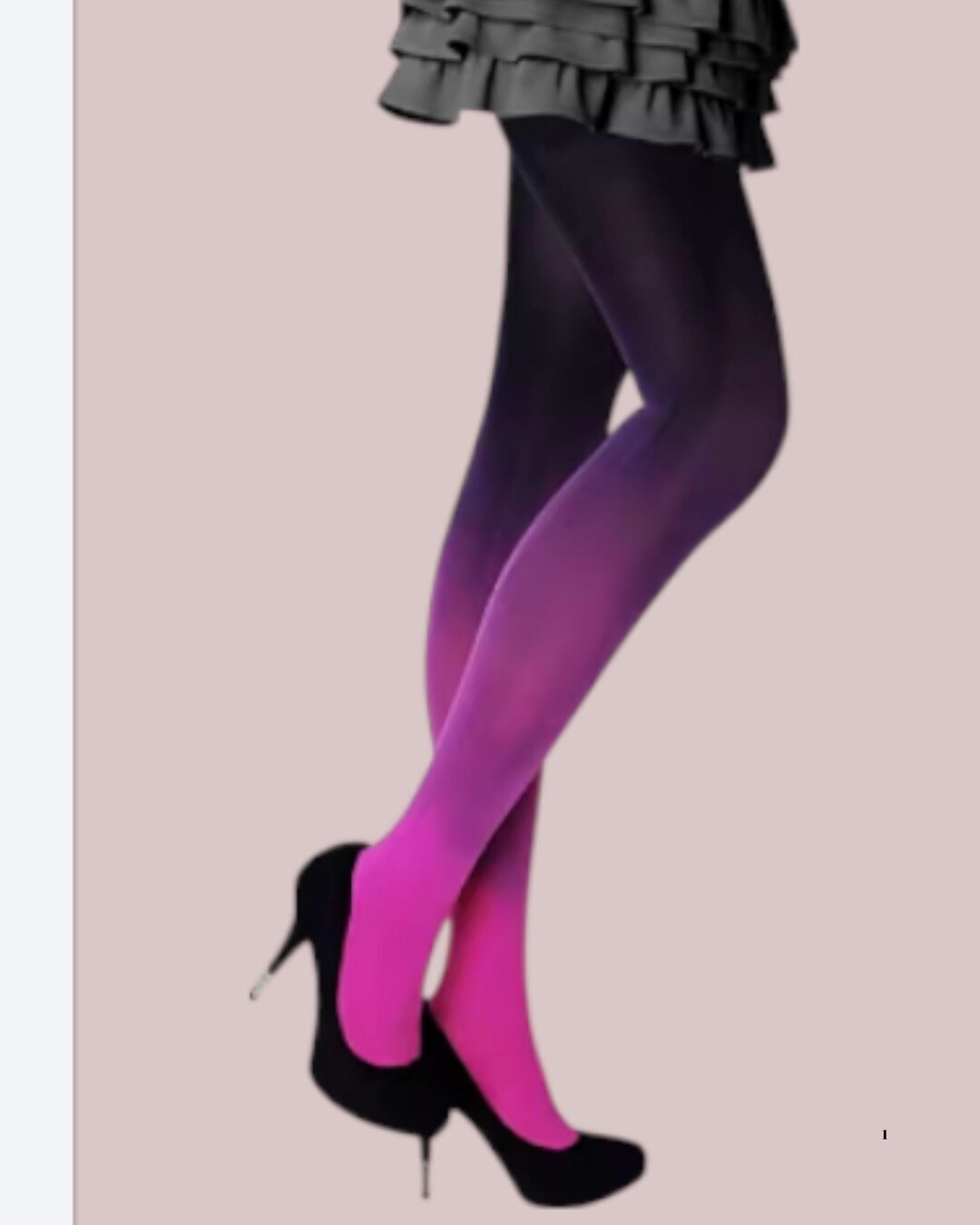 Ombre Gradient Tights – Stretchy One Size Pantyhose in 4 Colors, Soft ...