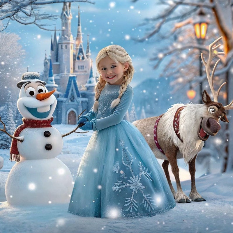 Frozen Birthday Background - Etsy