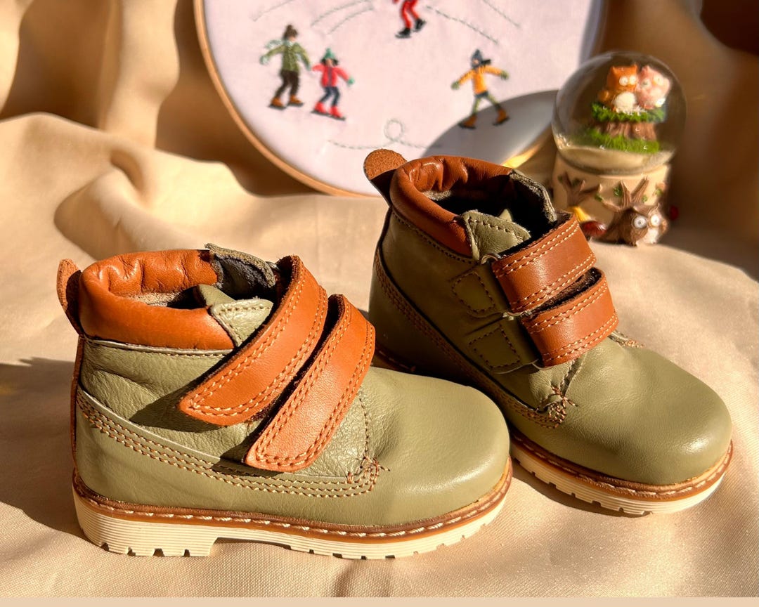 Leather Kids Boots, Barefoot Toddler, Birthday Gift, Orthopedic Baby ...