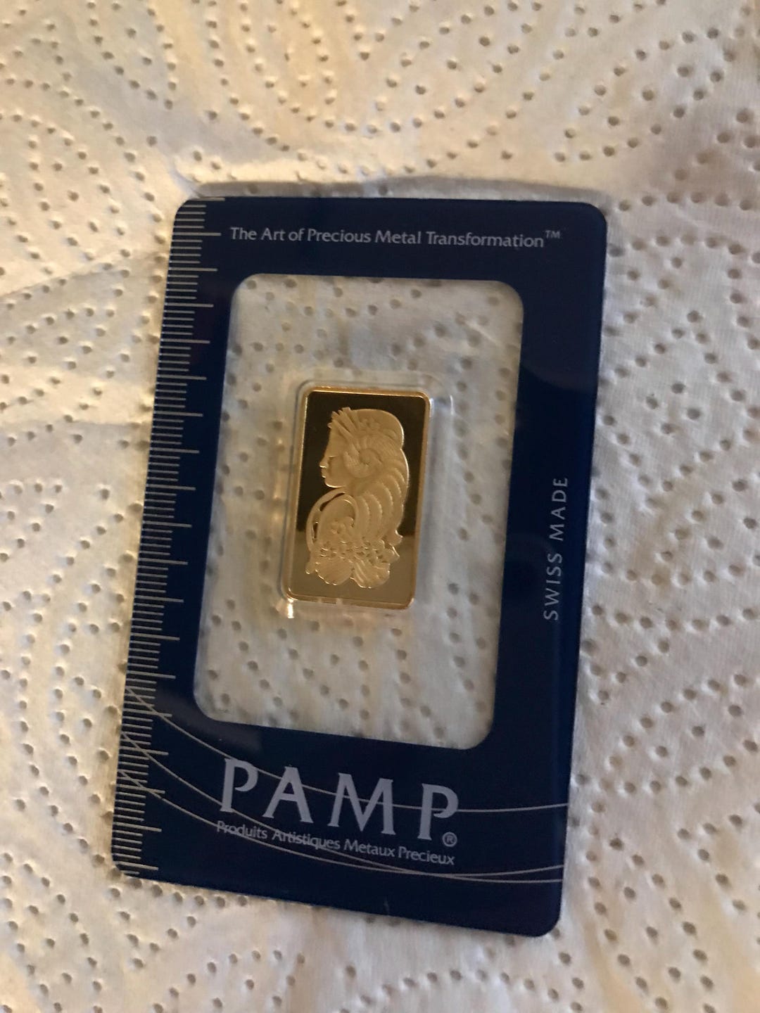 PAMP Lady Fortuna Minted 10 Gram Gold Bar - Etsy UK