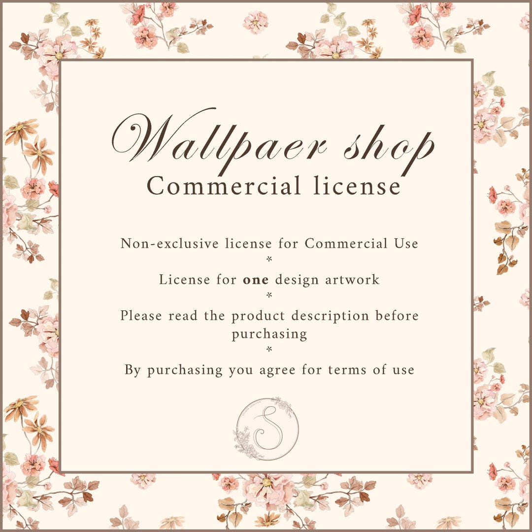 Wallpaper Shop Commercial License - Etsy