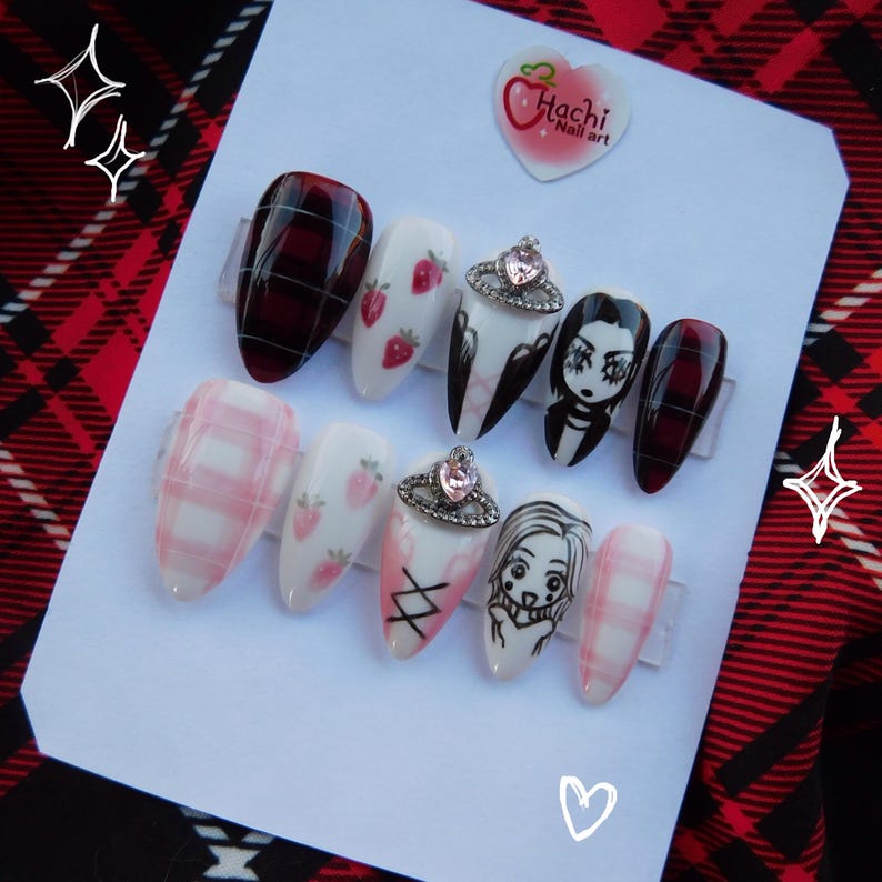 Nana Press on Nails | Nana and Hachi | Handmade Nails | Gel Nails ...