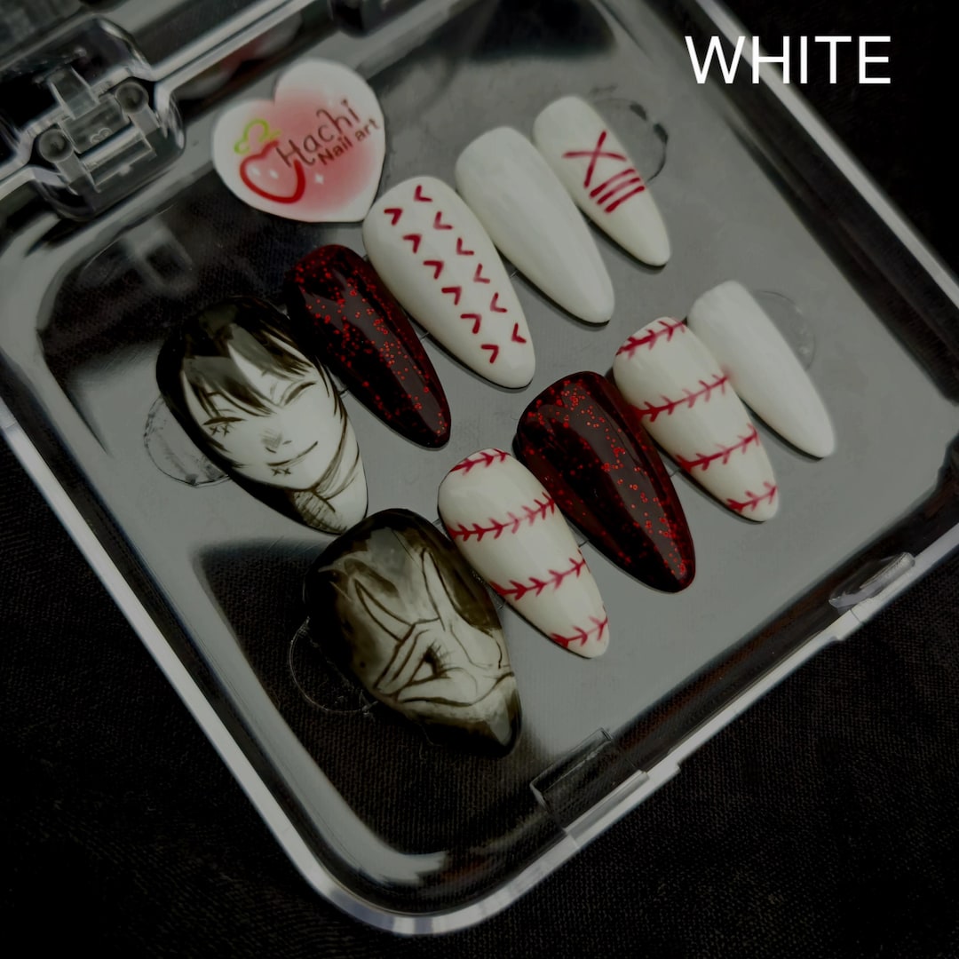 Tokyo Ghoul Press on Nails | Suzuya Juuzou | Handmade Manga Style Nails ...