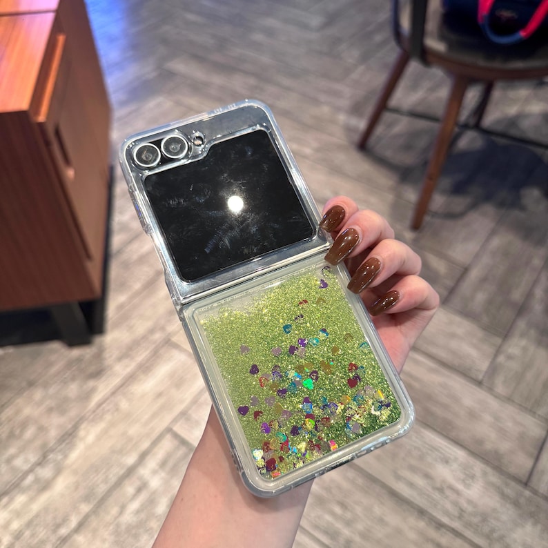 Liquid Flip Phone Case for Samsung Galaxy Z Flip 6 and 5, Waterfall ...