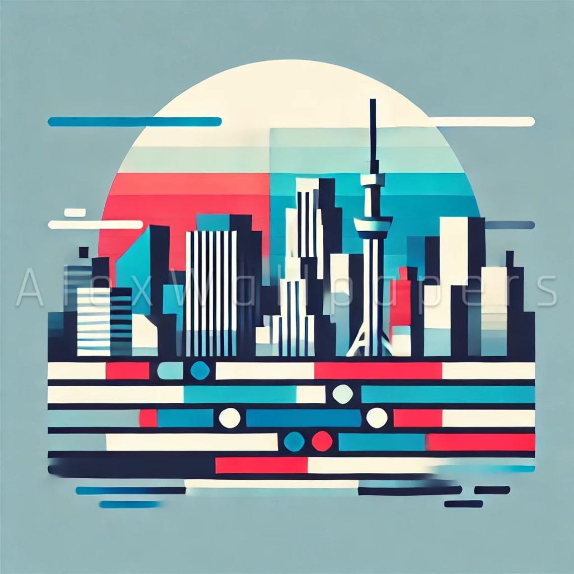 RETRO CITIES Manhattan Berlin Tokyo London Paris 5 Photos 300 DPI Pxl ...