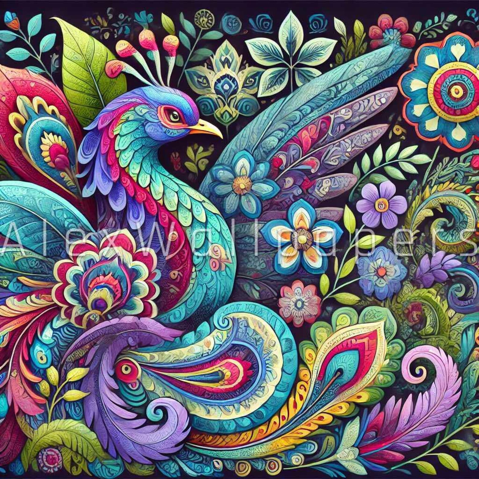 Phoenix in Bloom - Digital Design 5 Photos 300 DPI Pxl 3600x3600jpeg ...