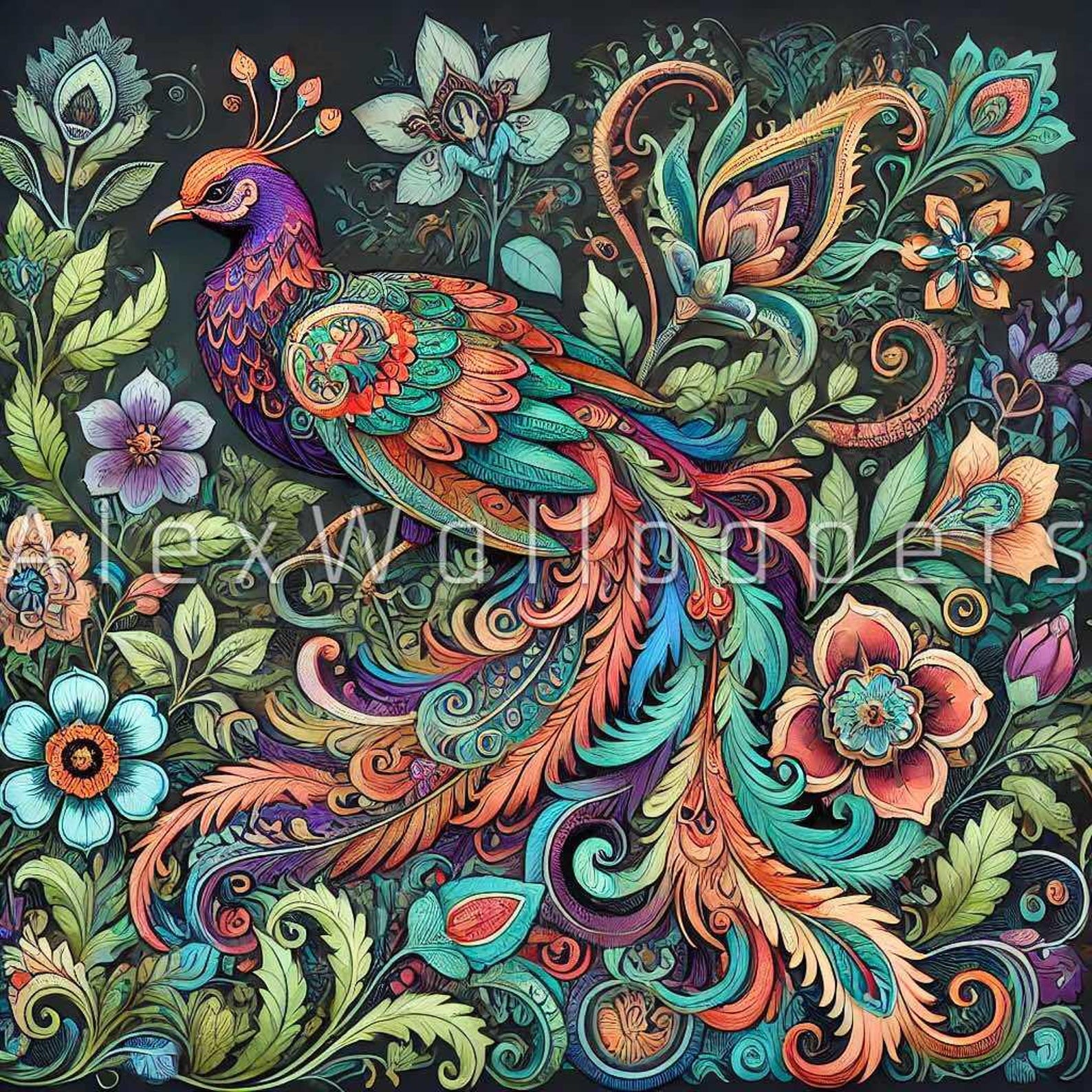 Phoenix in Bloom - Digital Design 5 Photos 300 DPI Pxl 3600x3600jpeg ...