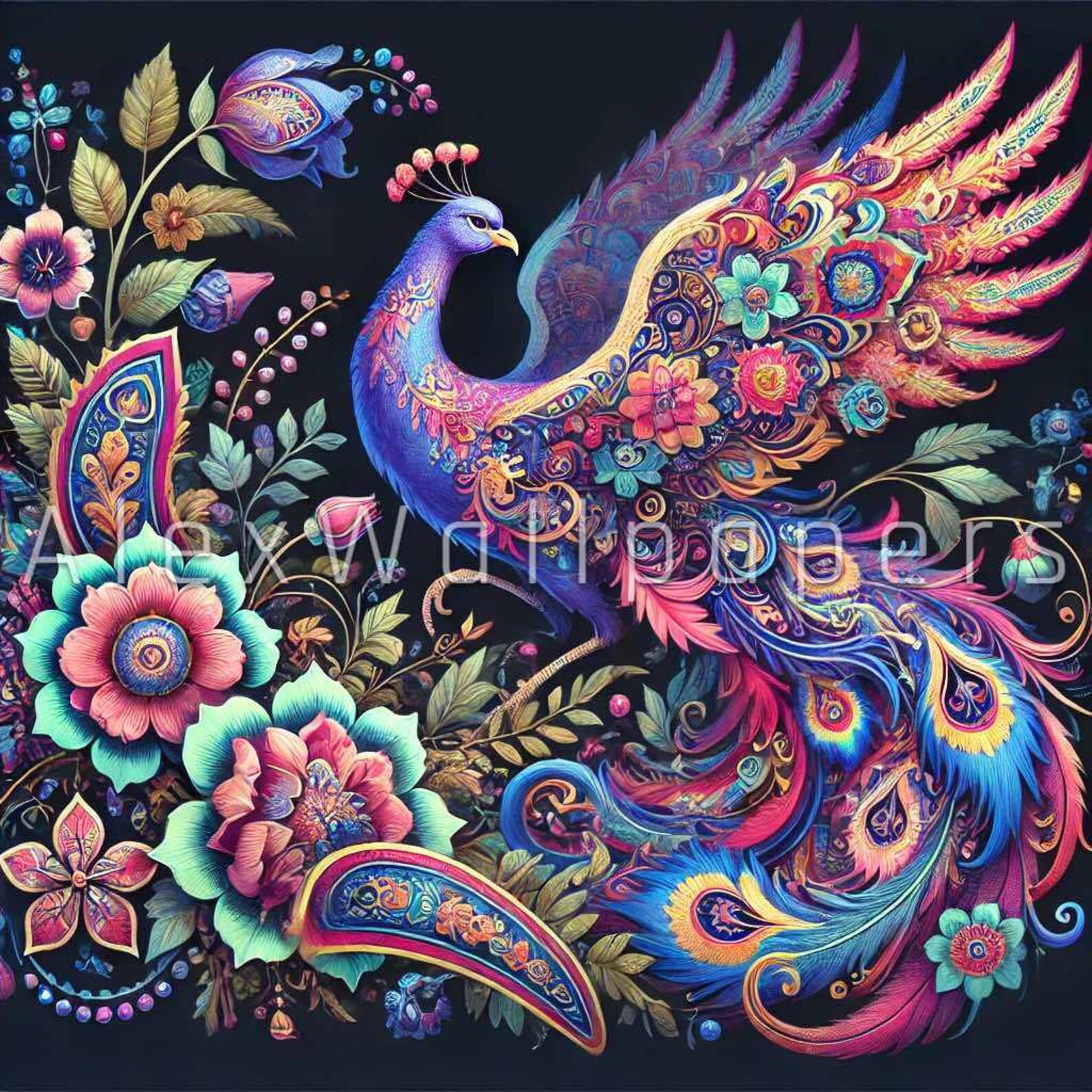 Phoenix in Bloom - Digital Design 5 Photos 300 DPI Pxl 3600x3600jpeg ...