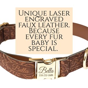 Personalized Leather Dog Collar - Custom Bespoke - Small to Extra Large ...