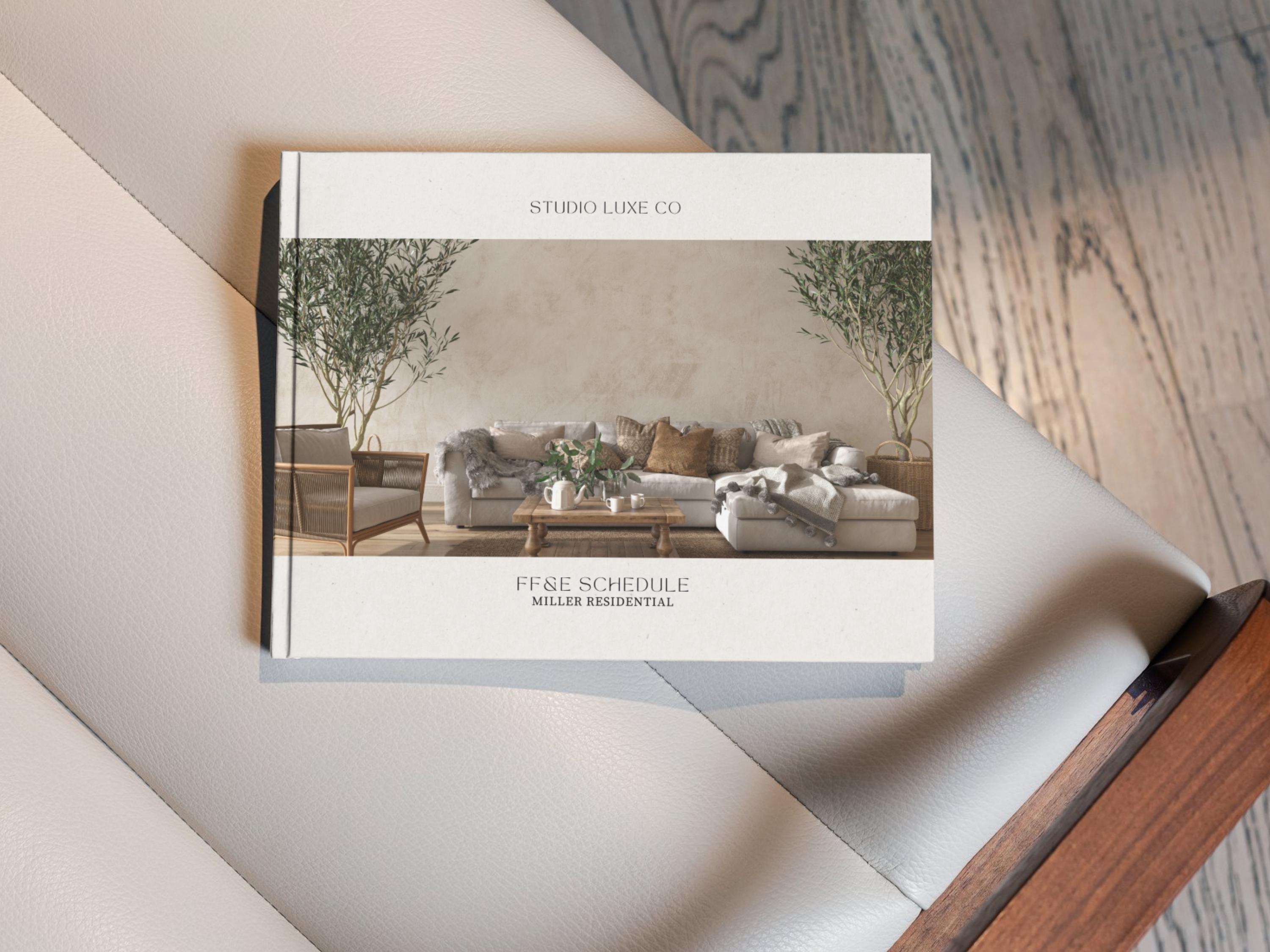 Interior Design Finishes and Fixtures Schedule Template, Canva Template ...