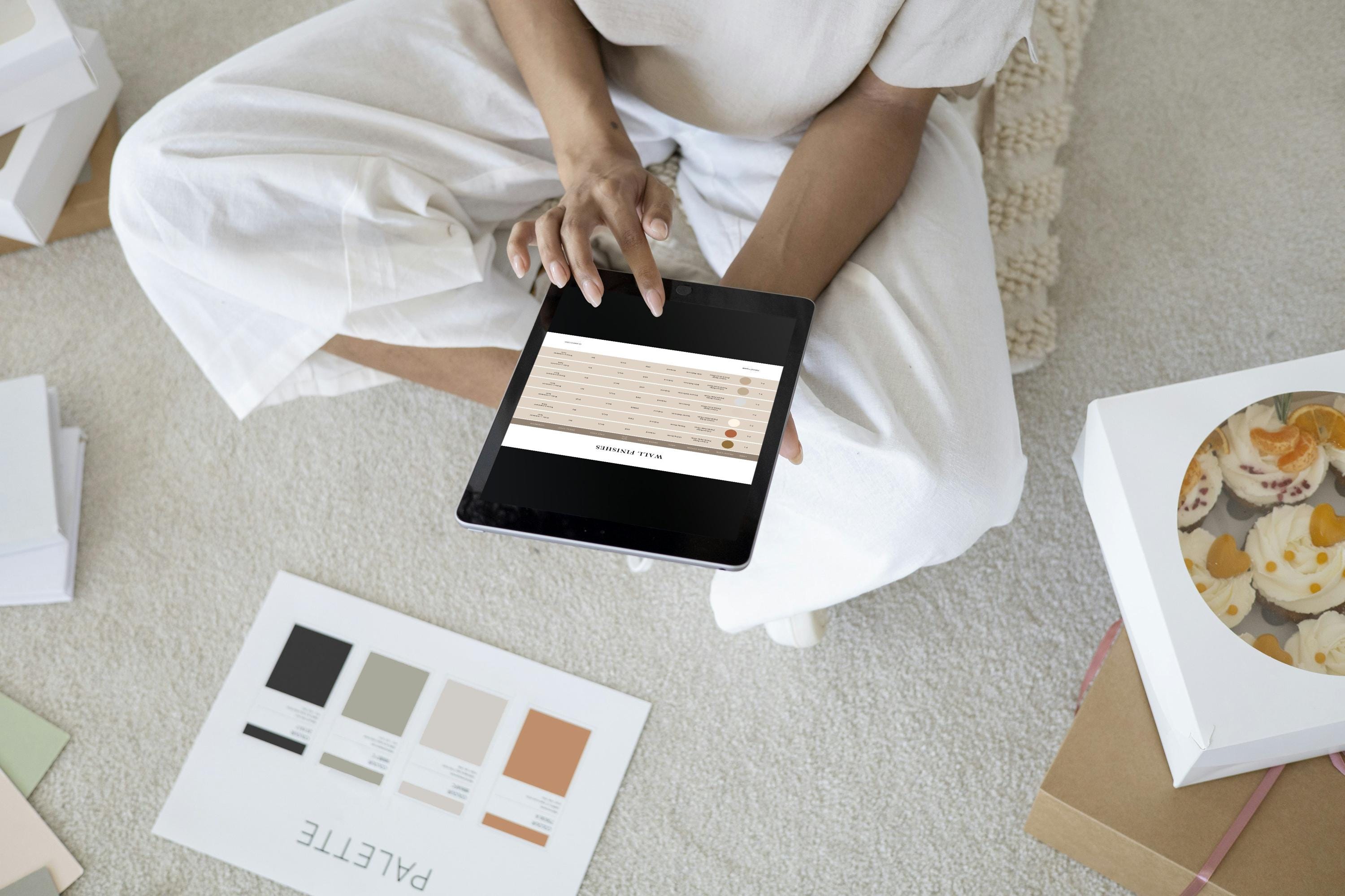 Interior Design Finishes and Fixtures Schedule Template, Canva Template ...