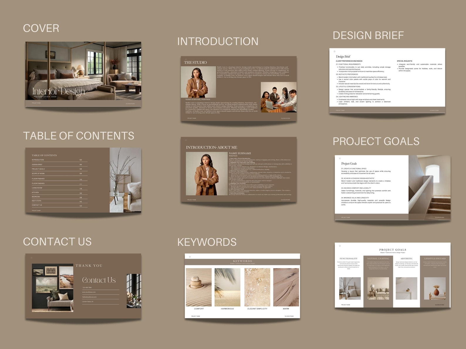 Interior Design Client Presentation, Design Presentation Template ...