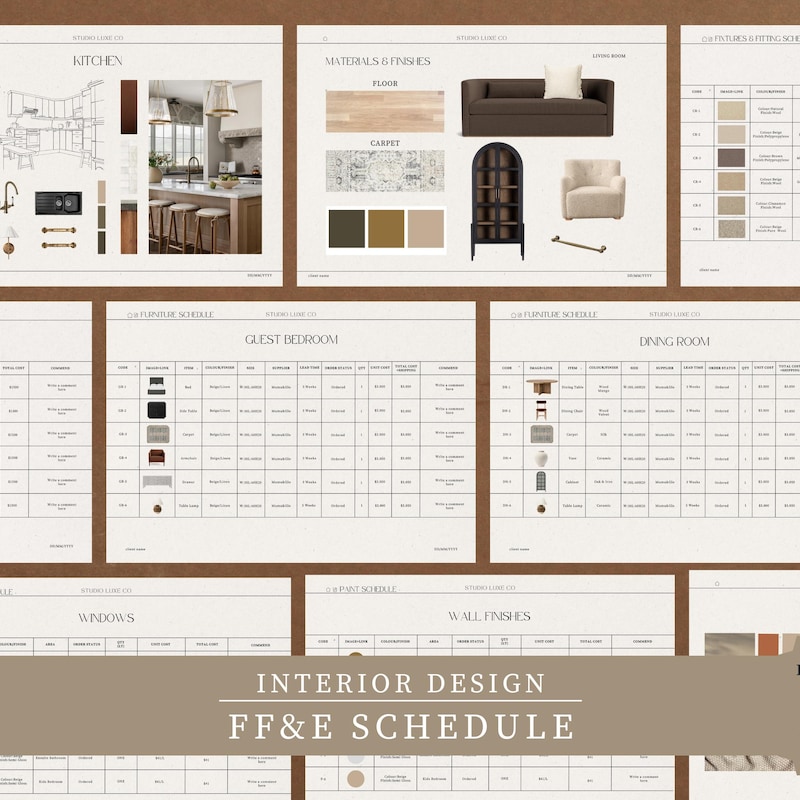 Interior Design One Sheet - Etsy